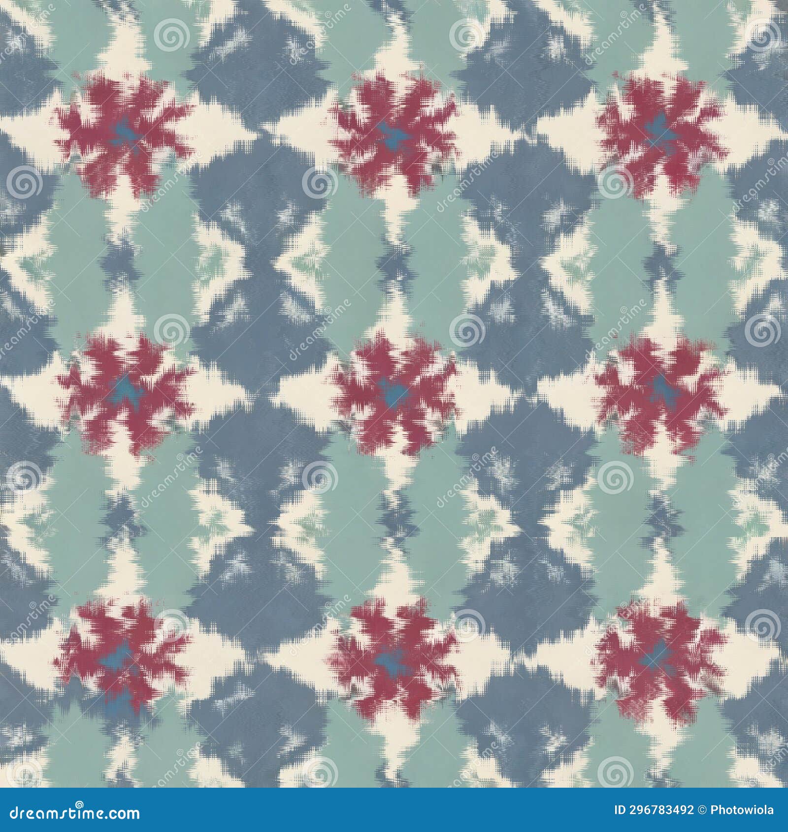 Abstract Background in Ikat Technique. for Use on Materials and Graphics Stock Illustration ...