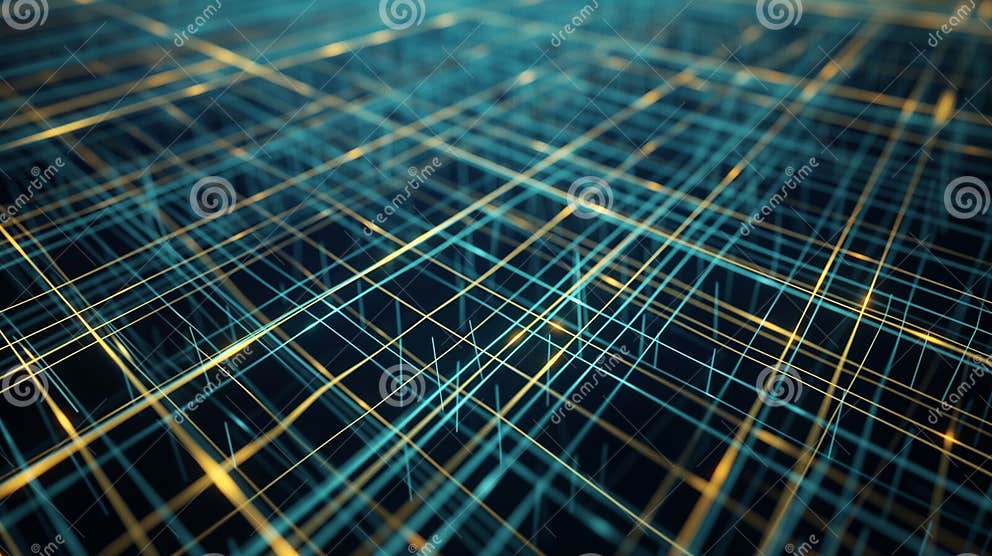 Abstract Background Illustrating Finance. Grid of Intersecting Lines ...
