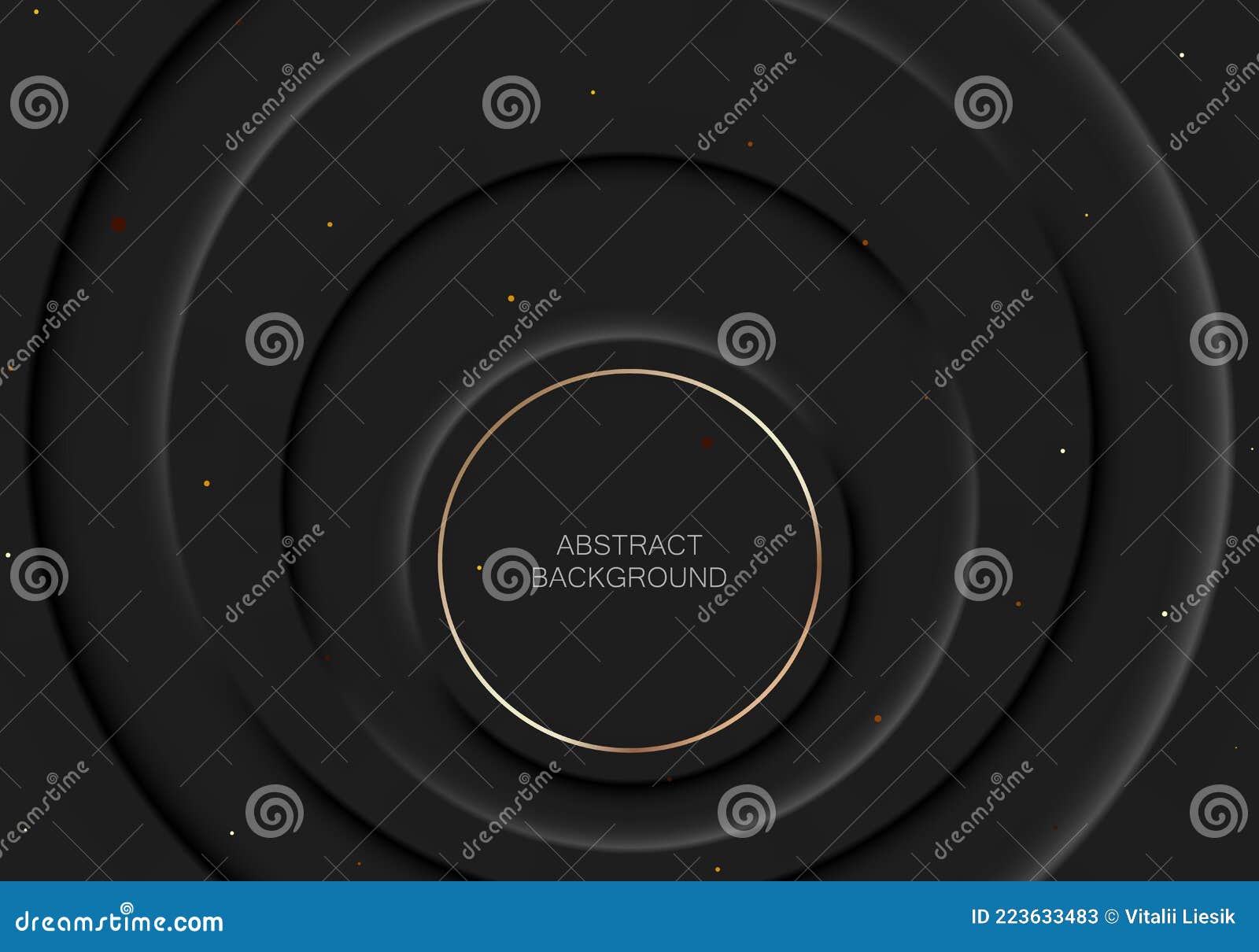 Abstract Background Illustration in Black Neomorphism Style. Minimal ...