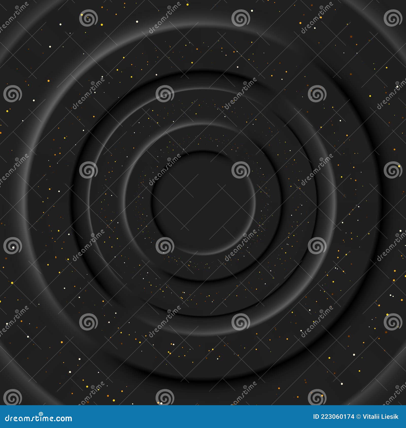 Abstract Background Illustration in Black Neomorphism Style. Minimal ...