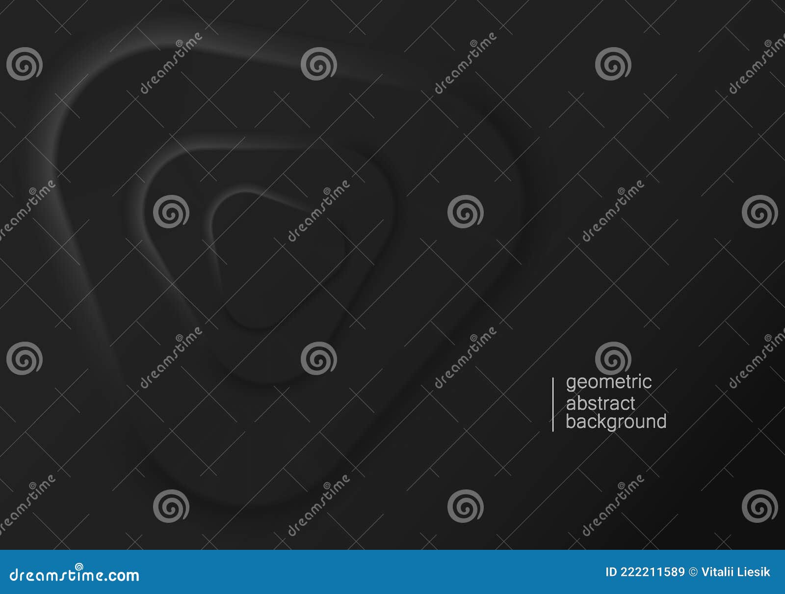 Abstract Background Illustration in Dark Neomorphism Style. Minimal ...