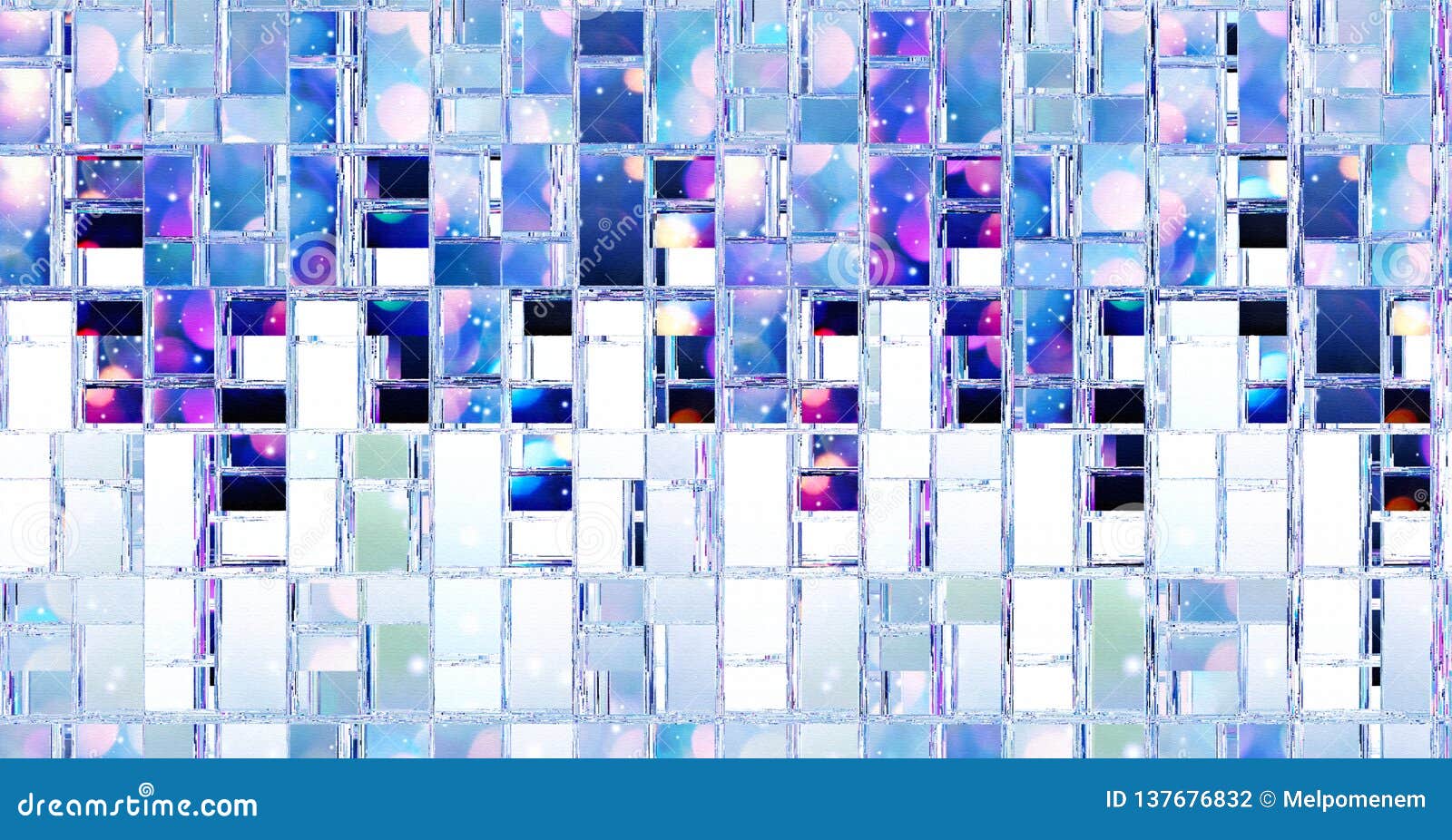 Abstract Background Illustration with Repeated Boxes Pattern Stock ...