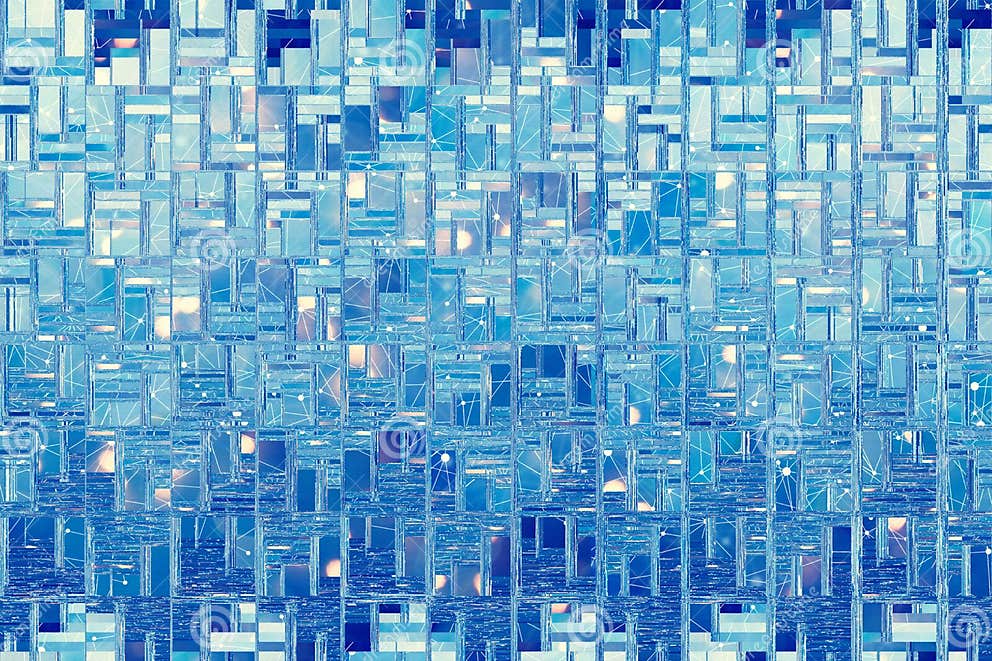 Abstract Background Illustration with Repeated Boxes Pattern Stock ...