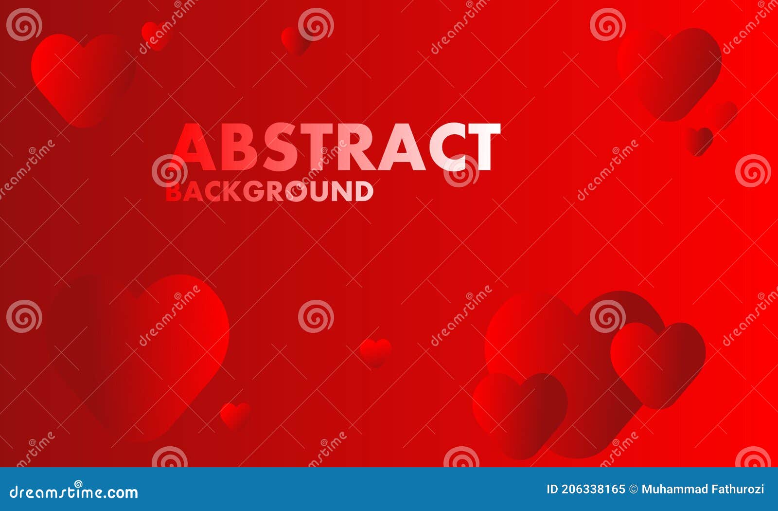 Abstract Background Illustration on Red Background. Romantic Theme ...