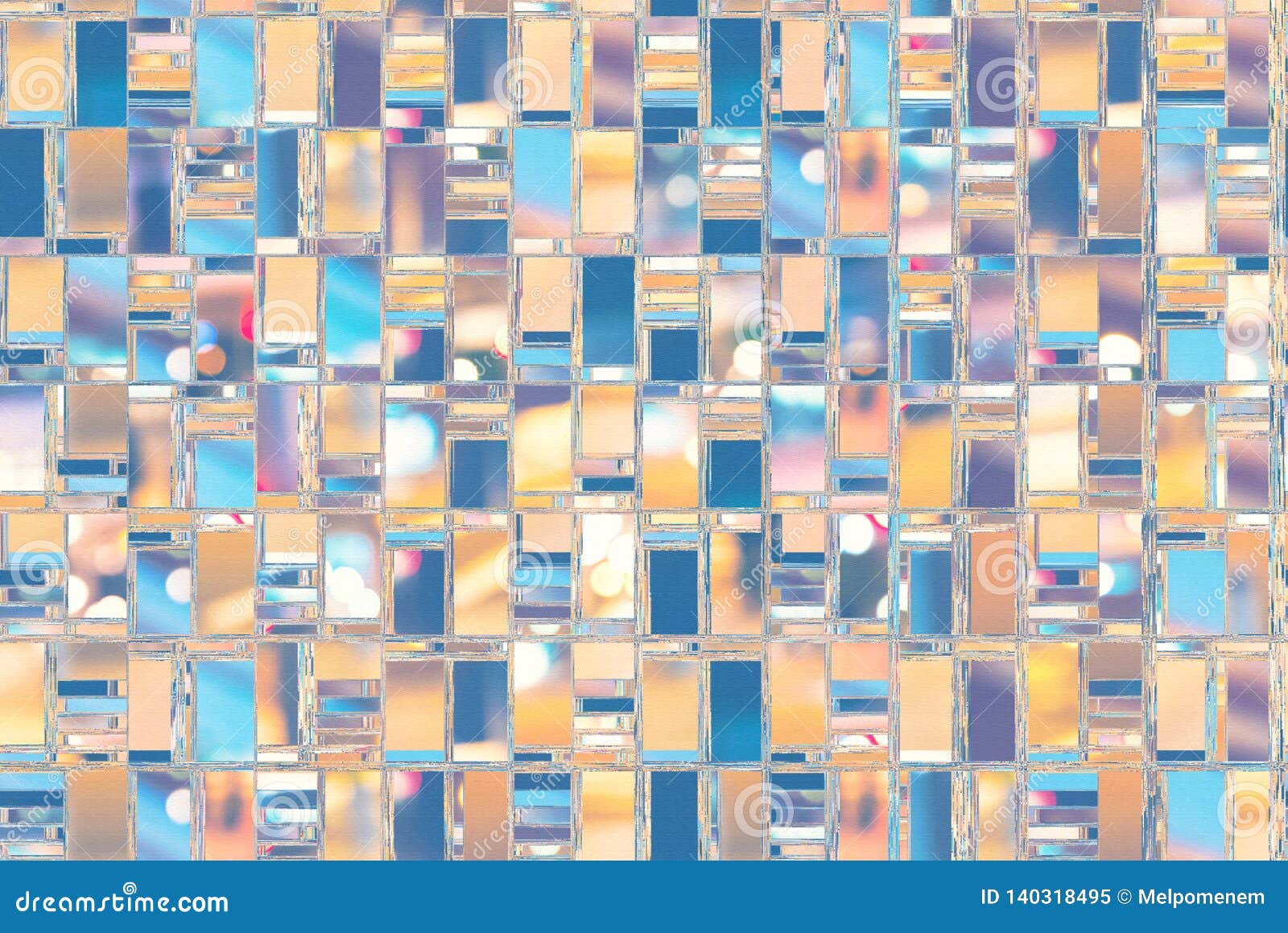 Abstract Background Illustration with Repeated Boxes Pattern Stock ...