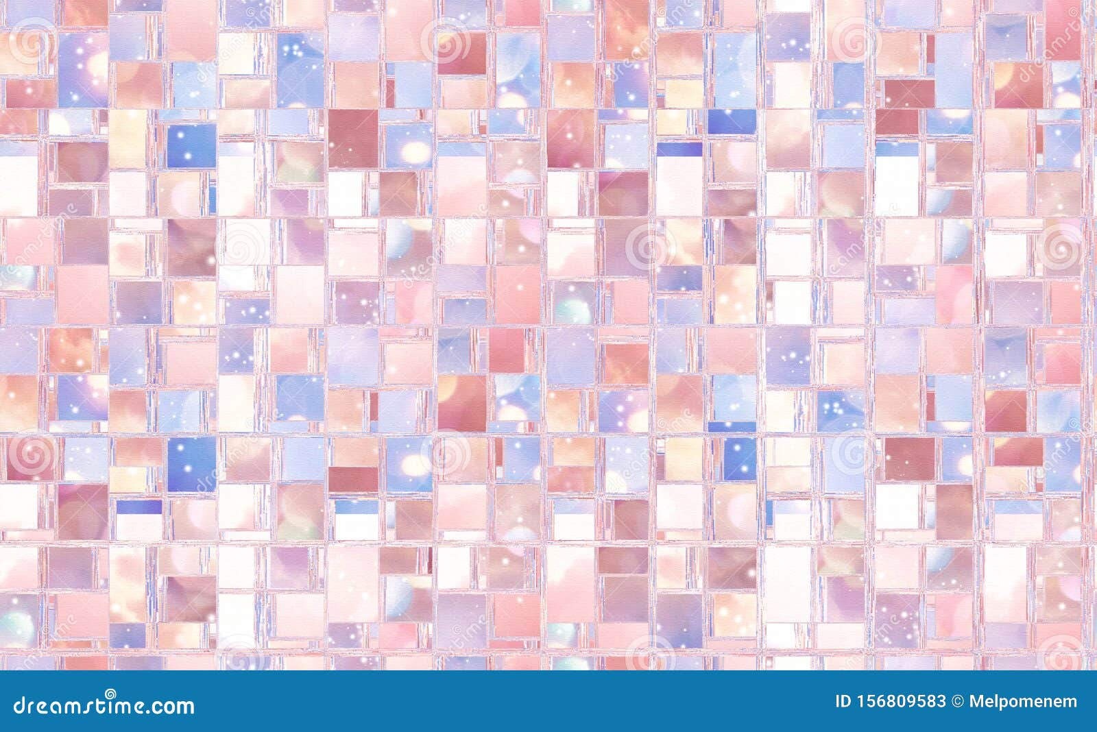 Abstract Background Illustration with Repeated Boxes Pattern Stock ...