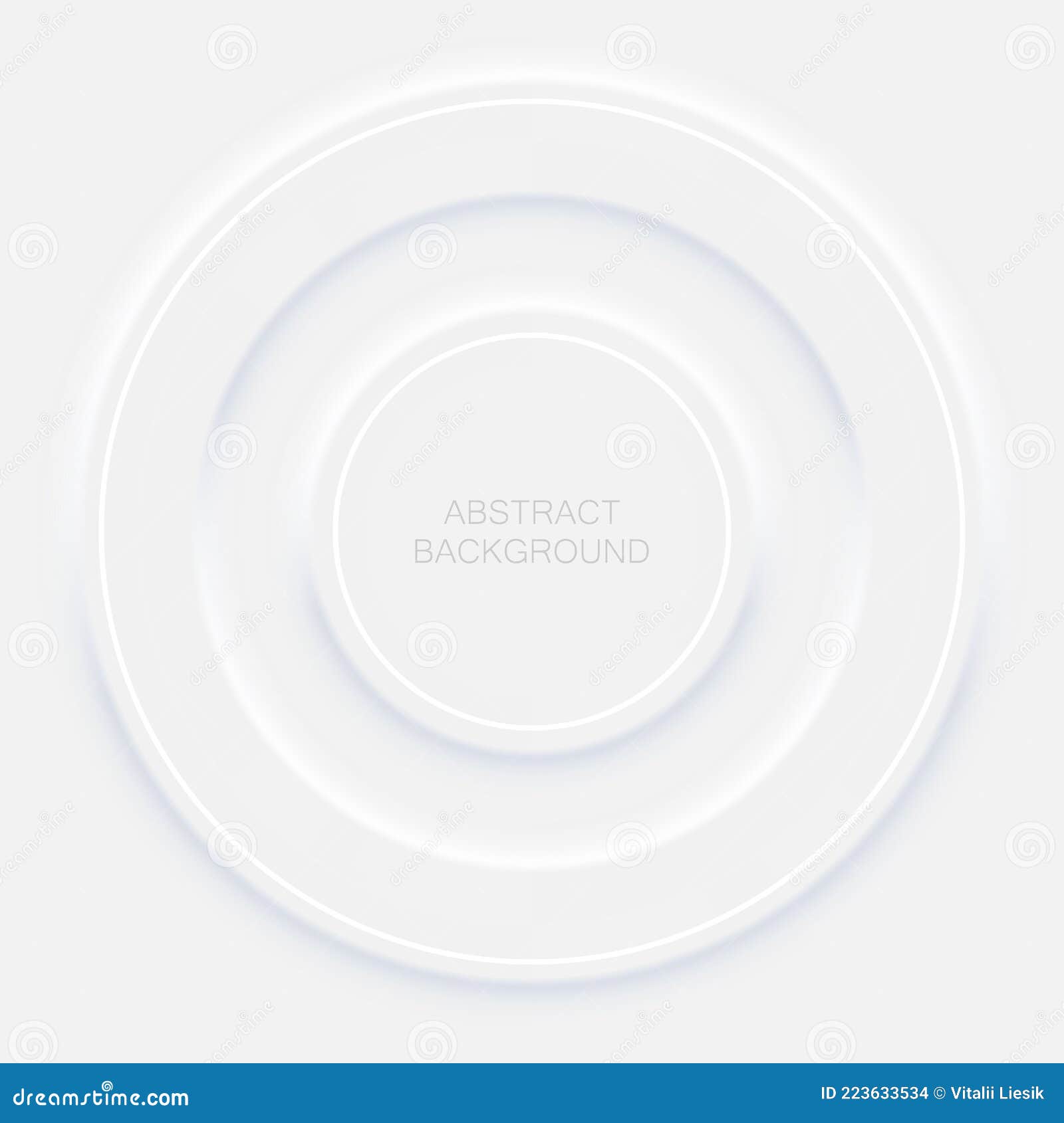 Abstract Background Illustration in White Neomorphism Style. Minimal ...