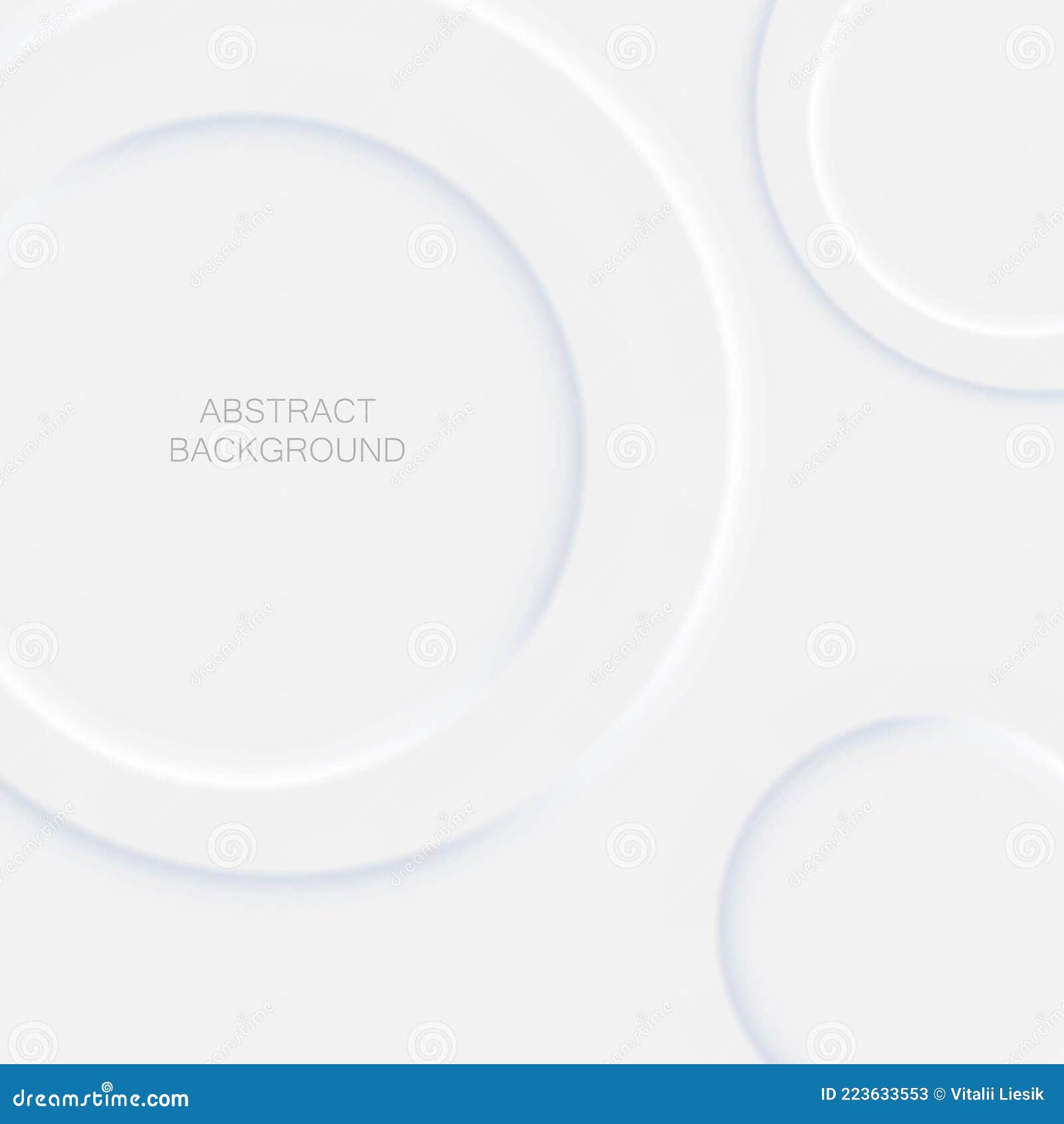 Abstract Background Illustration in White Neomorphism Style. Minimal ...