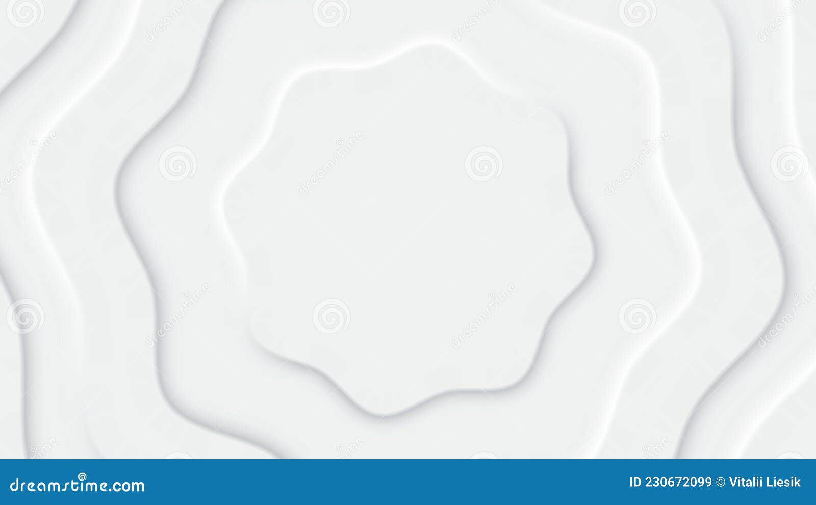 Abstract Background Illustration in White Neomorphism Style. Minimal ...