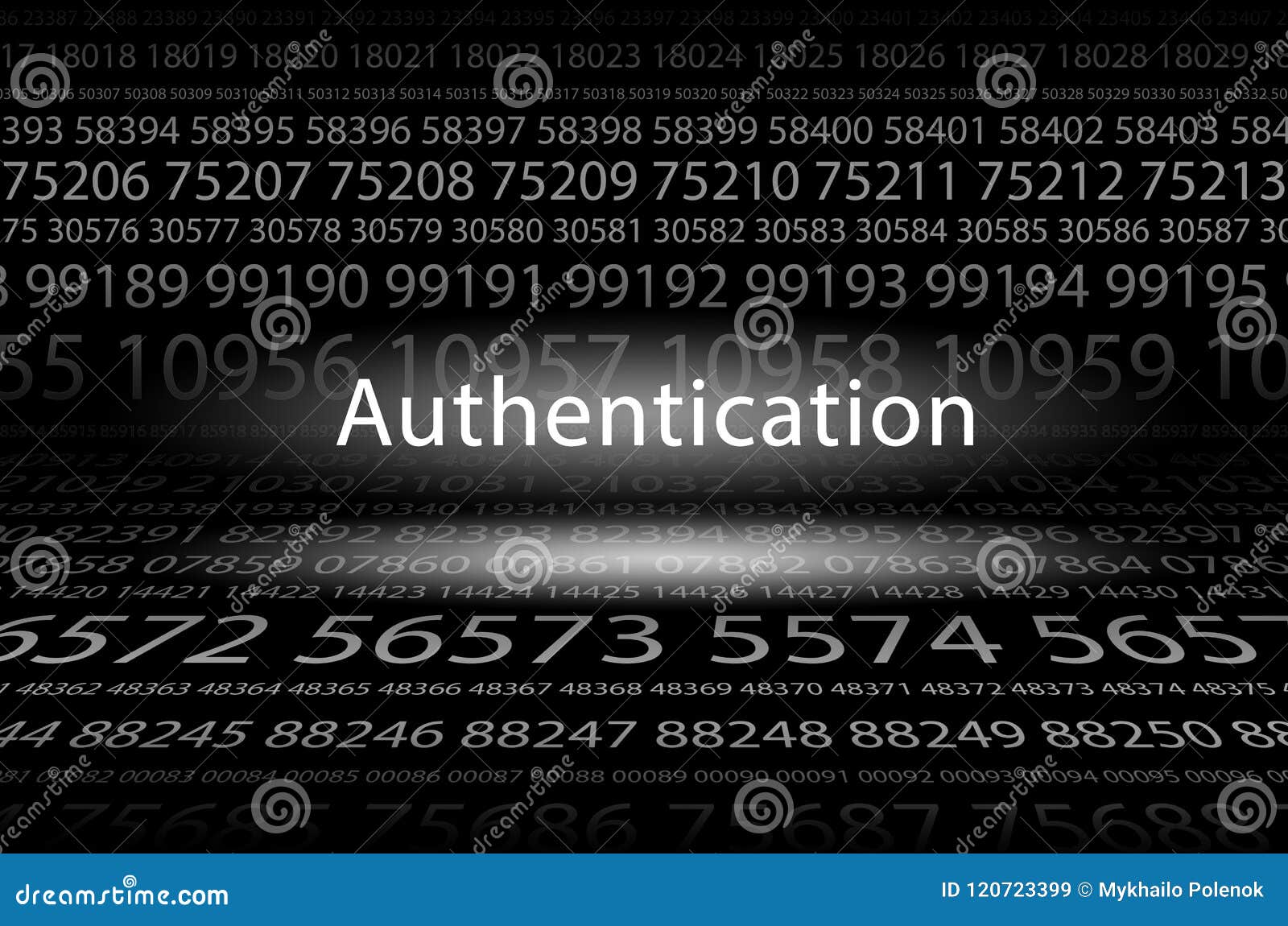 Authentication stock illustration. Illustration of mathematical - 120723399