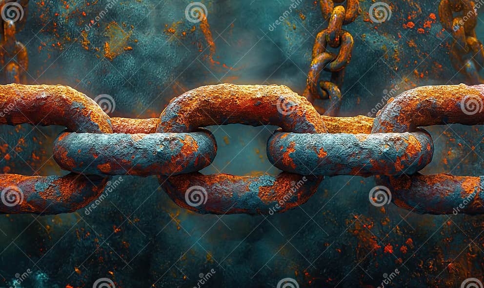 Abstract Background with the Image of Chain Links. Stock Photo - Image ...