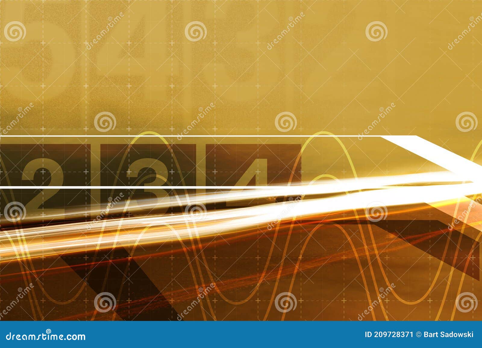 Sine Wave and Numbered Background Image Stock Illustration ...