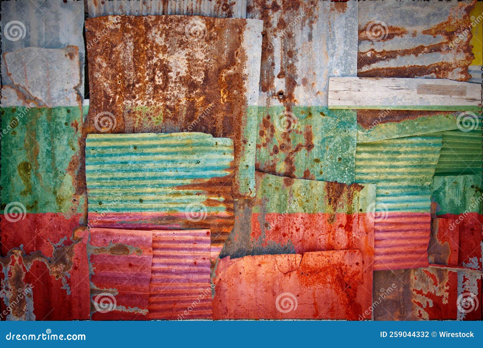 Corrugated Iron Bulgaria Flag Stock Photo - Image of patriotic, rust ...