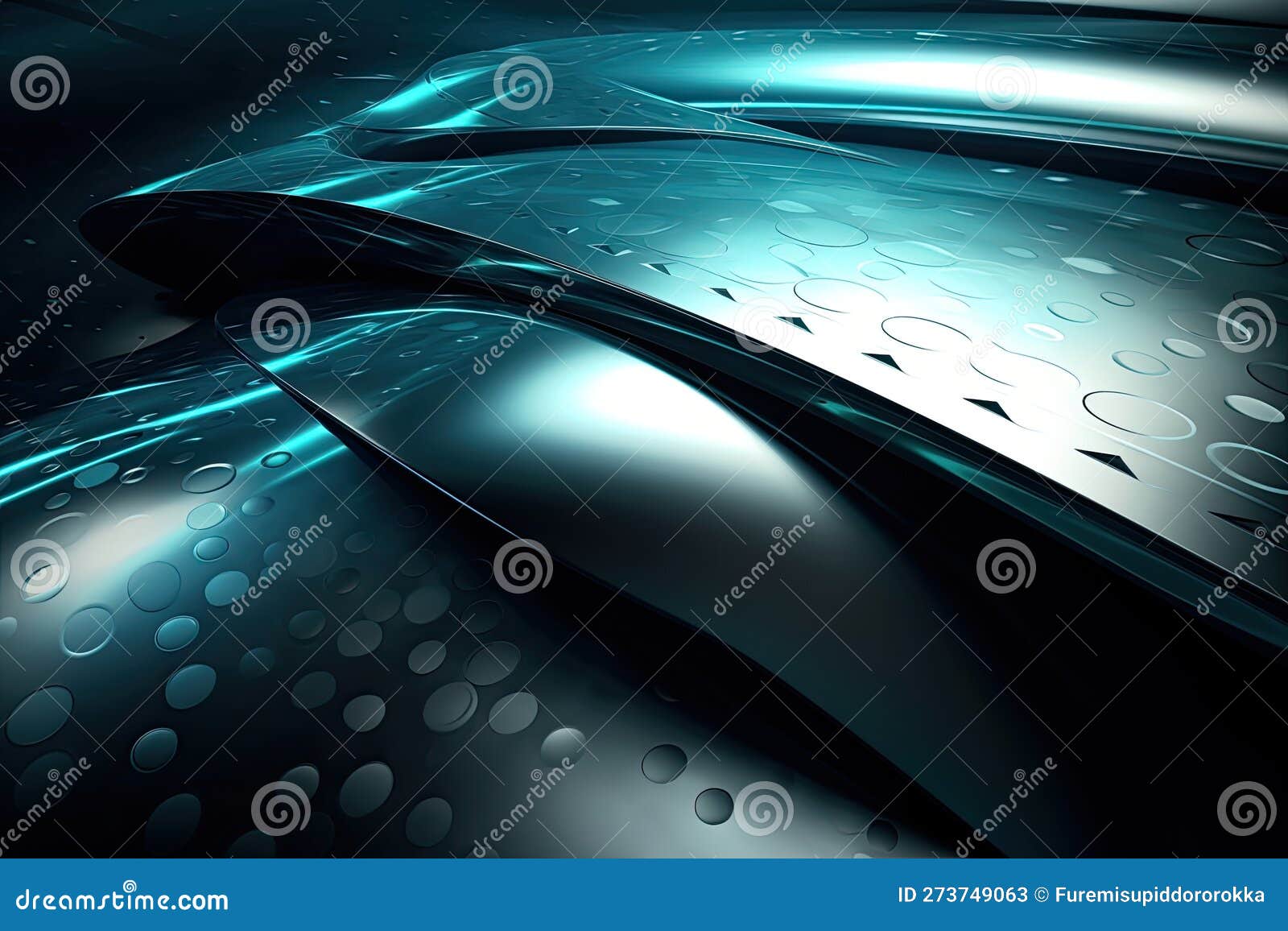 Abstract Background Image with a Futuristic Feel, Featuring Metallic ...