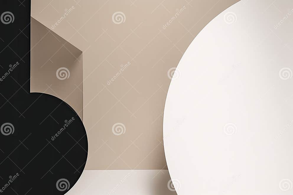 Abstract Background Image with a Minimalist Approach, Using Simple Shapes and a Monochromatic ...