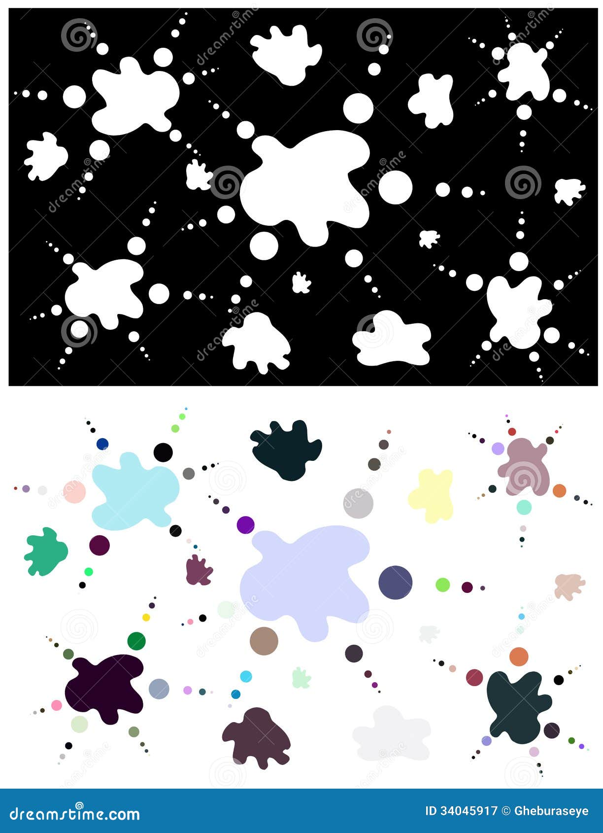 Abstract Background with Spots Stock Illustration - Illustration of ...