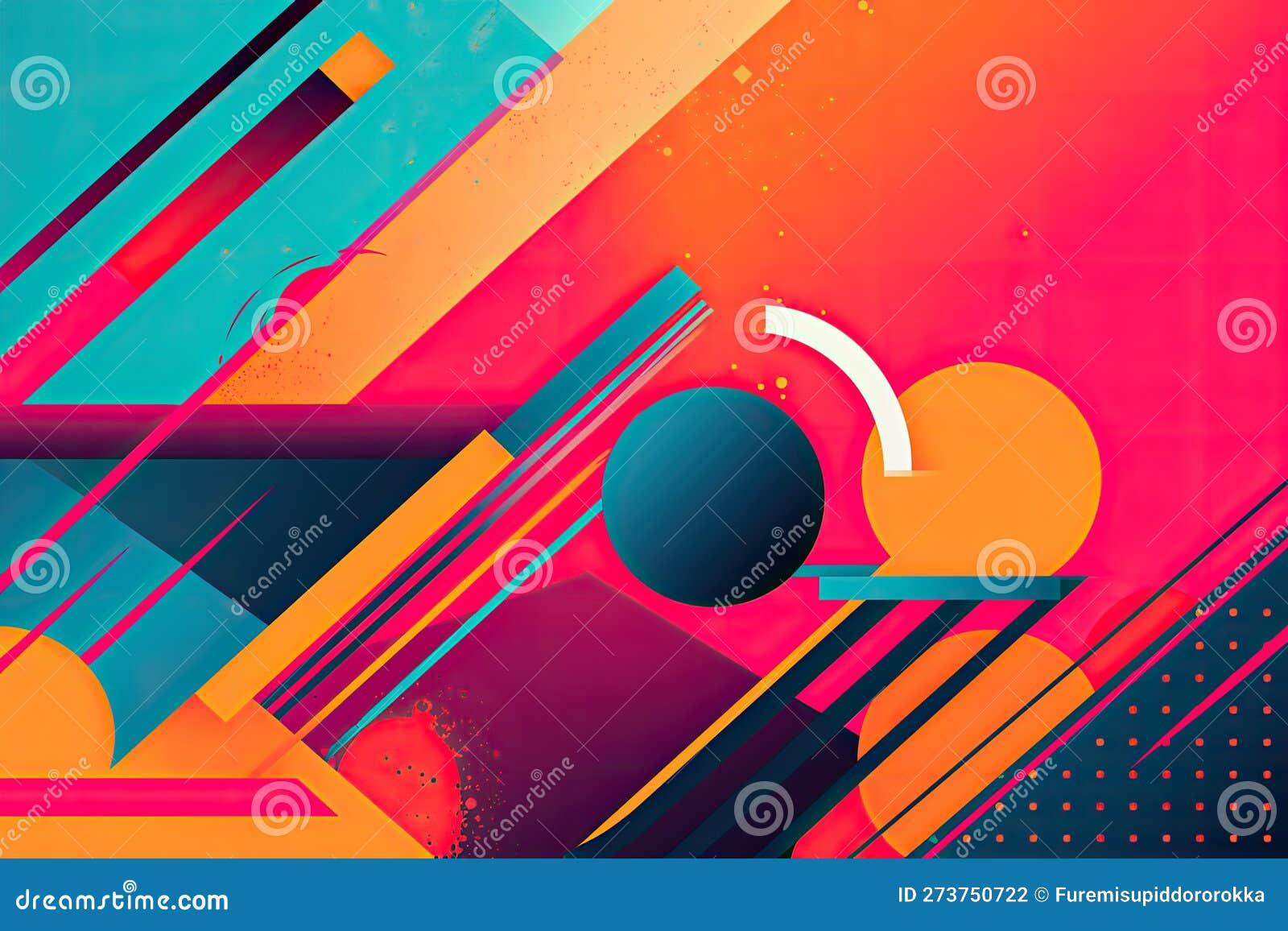 Abstract Background Image with a Retro Feel, Using Bold Colors and ...