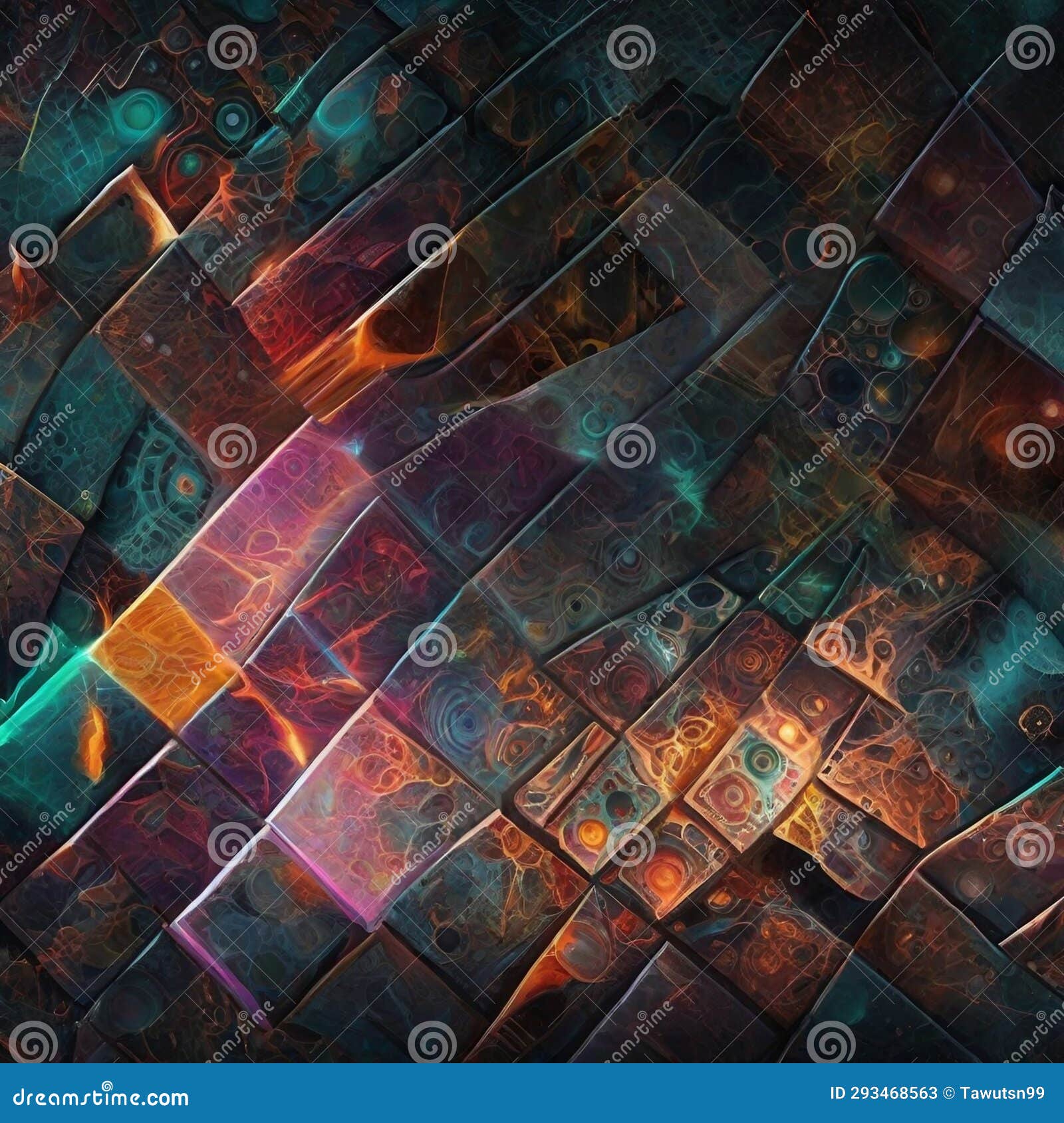 Abstract Background Image Showing Multi-colored Glass Texture AI ...