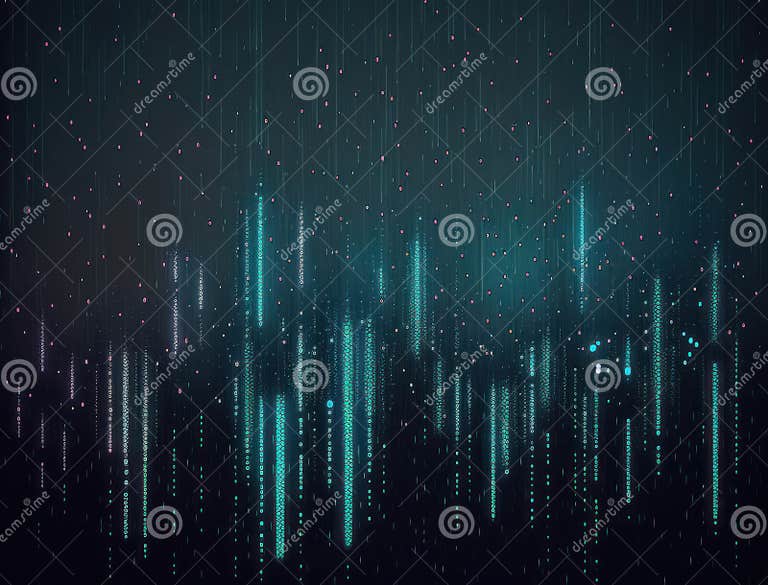 Abstract Background. an Image Similar To a Binary Code. Stock Illustration - Illustration of ...