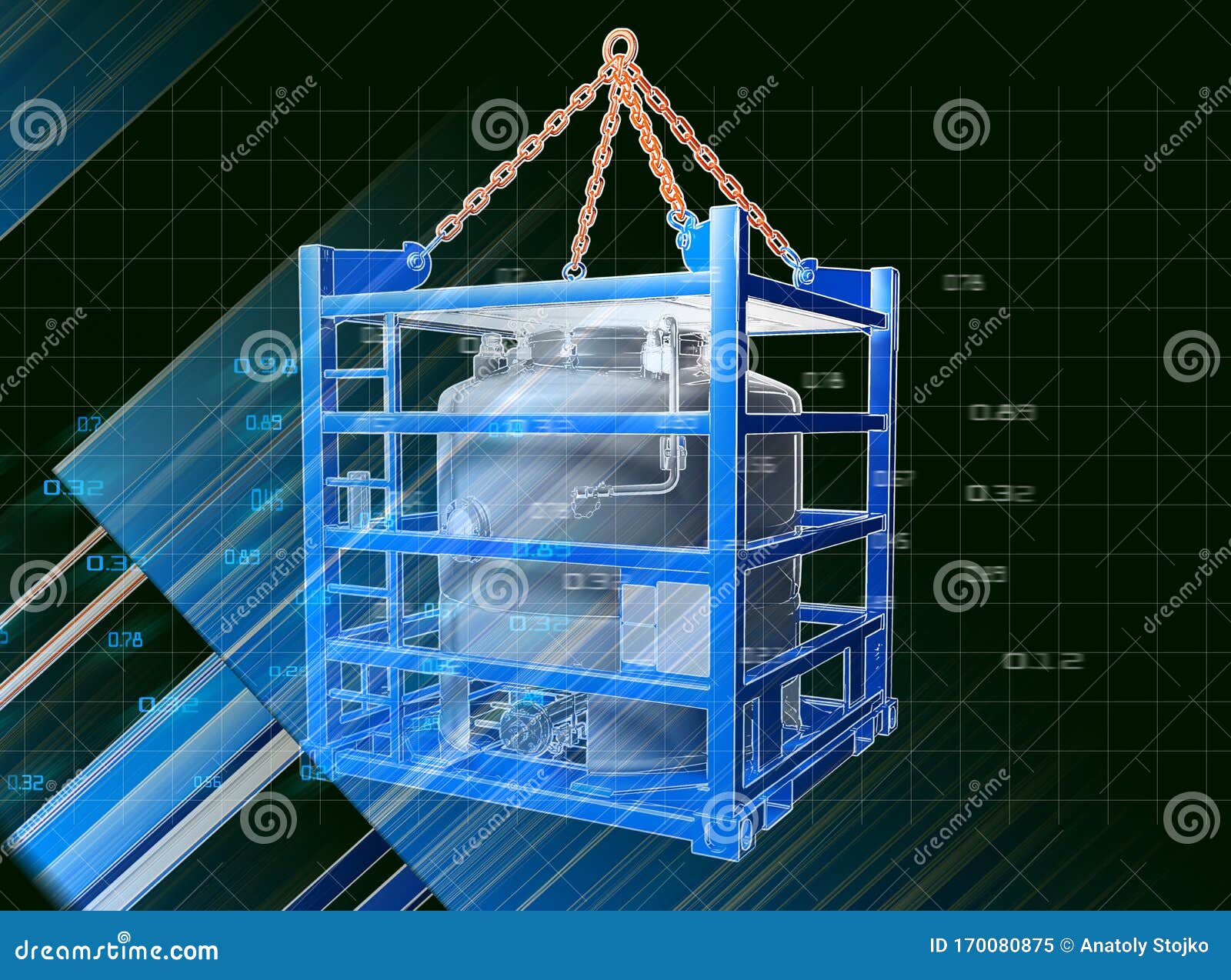 Abstract Background Industrial Comcept. Portable Tank Data Analytics ...