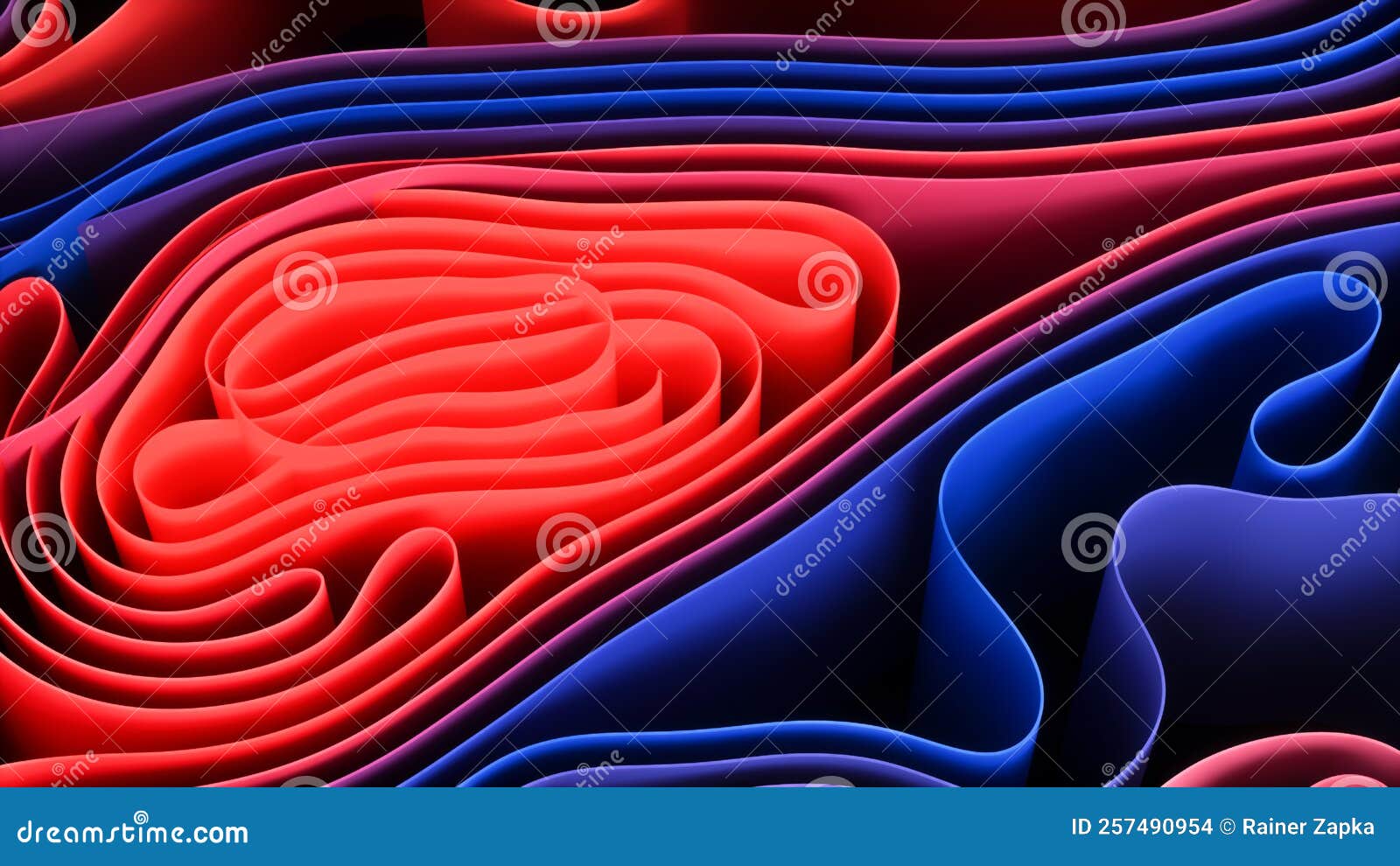 An Abstract Background With An Infinite Loop 3d Rendering Stock