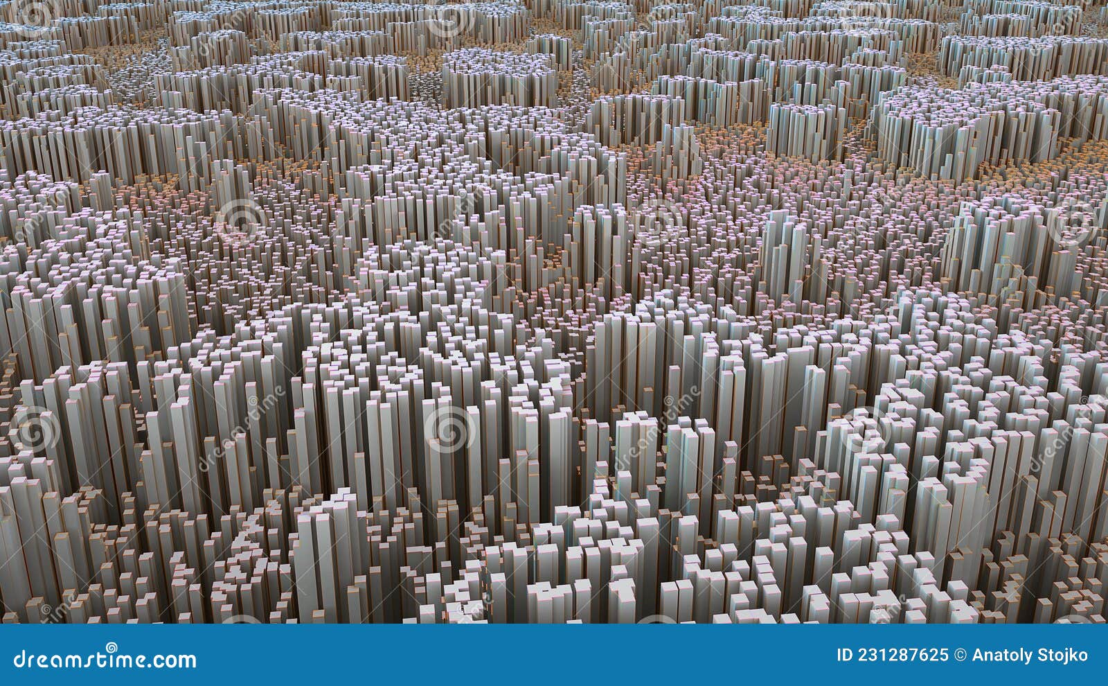 Abstract Background Infographics with Chaotic 3d Boxes. Data Chart. 3d ...