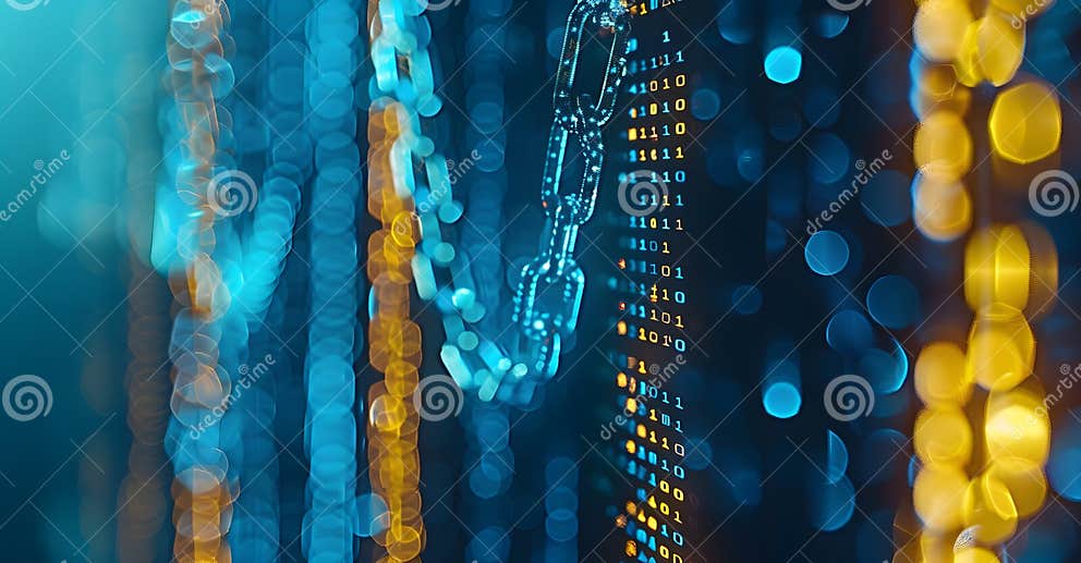 Abstract Background of Information Chains Stock Photo - Image of data ...