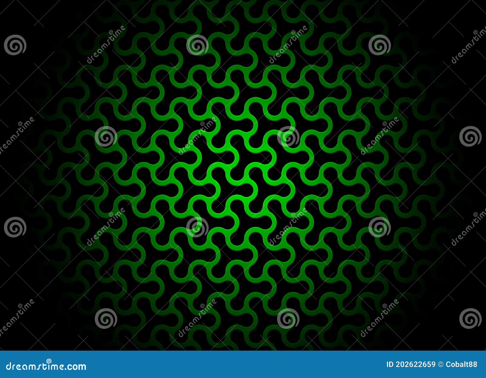 Abstract Background, Interesting Green Pattern on Black Stock Vector ...