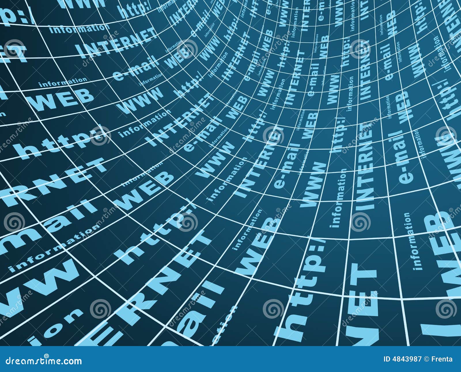 Abstract Background about the Internet Symbols Stock Illustration ...