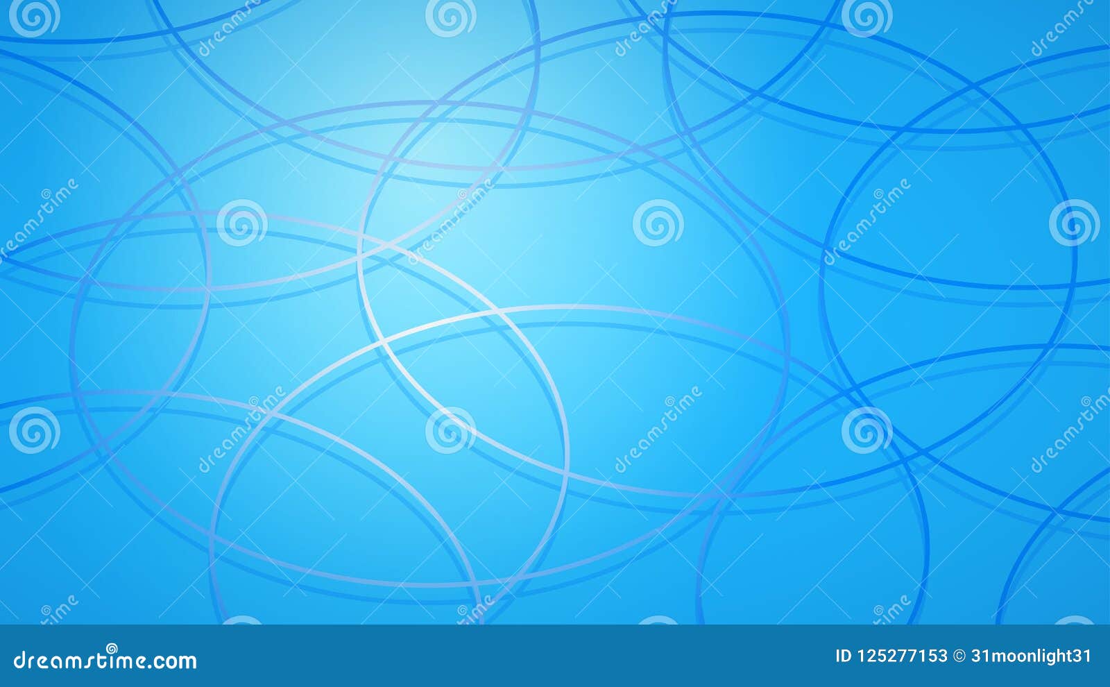 Abstract Background of Intersecting Circles Stock Vector - Illustration ...