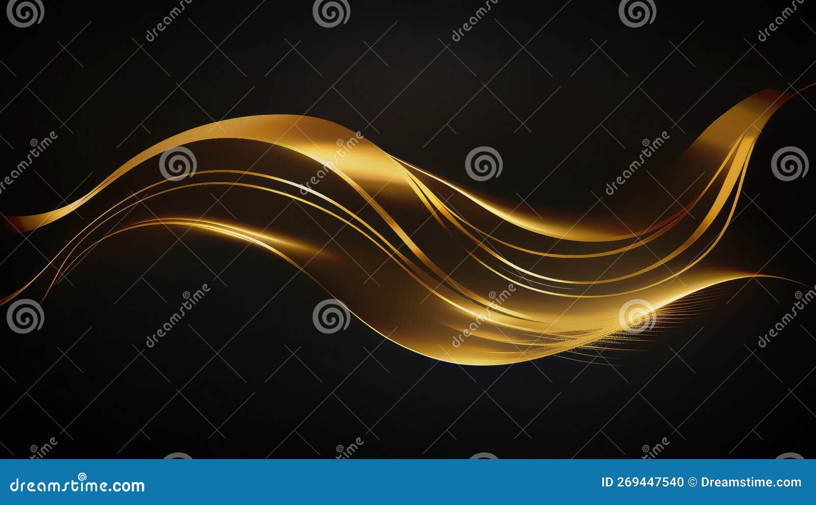 Abstract Background. Intersection of Gold and Black Metal Lines Stock ...