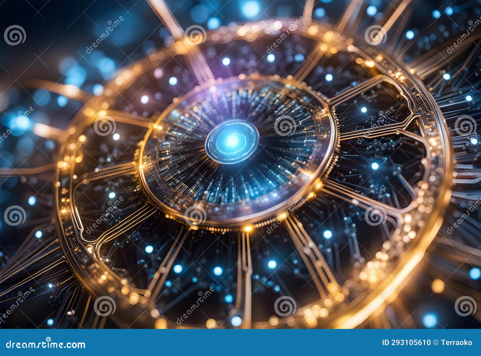 Abstract Background of Intertwining Neural Connections. Stock ...