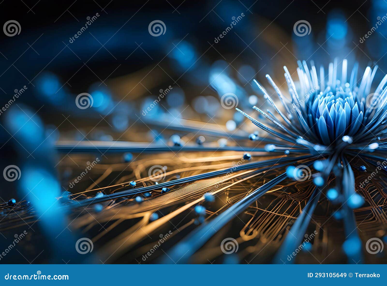 Abstract Background of Intertwining Neural Connections. Stock ...