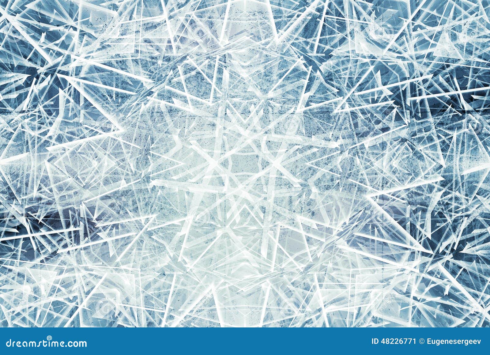 Abstract Background with Kaleidoscope Ice Fragments Pattern Stock ...