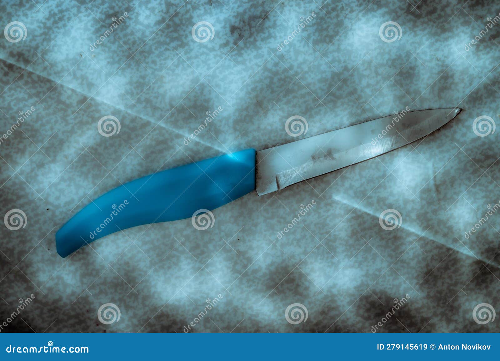 Abstract Background with Kitchen Knife Stock Image - Image of messy ...