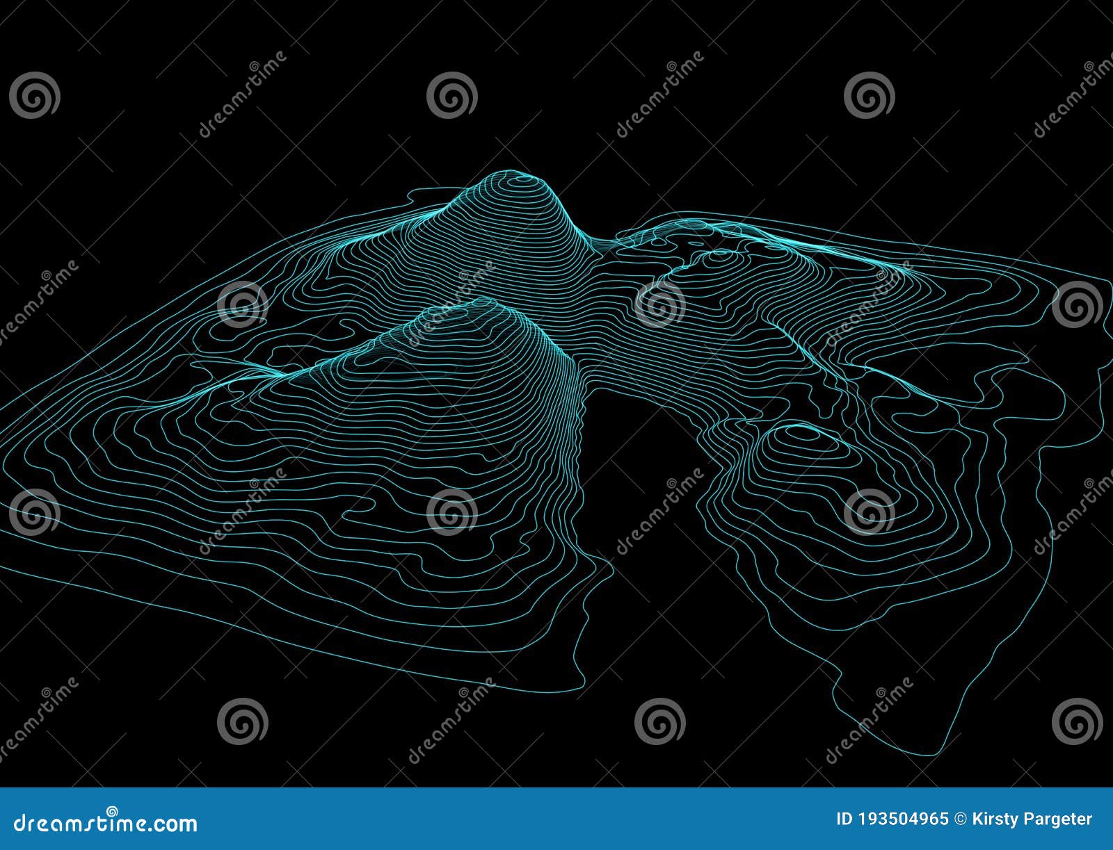 Abstract Background with Landscape Topographic Map Design Stock Vector ...