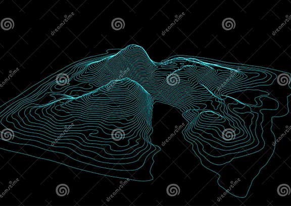Abstract Background with Landscape Topographic Map Design Stock Vector ...