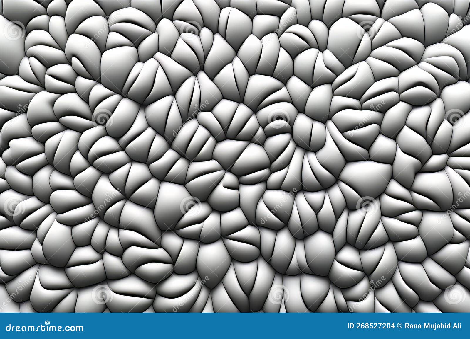 Abstract Background with Large White Fluted Sphere Render Realistic ...