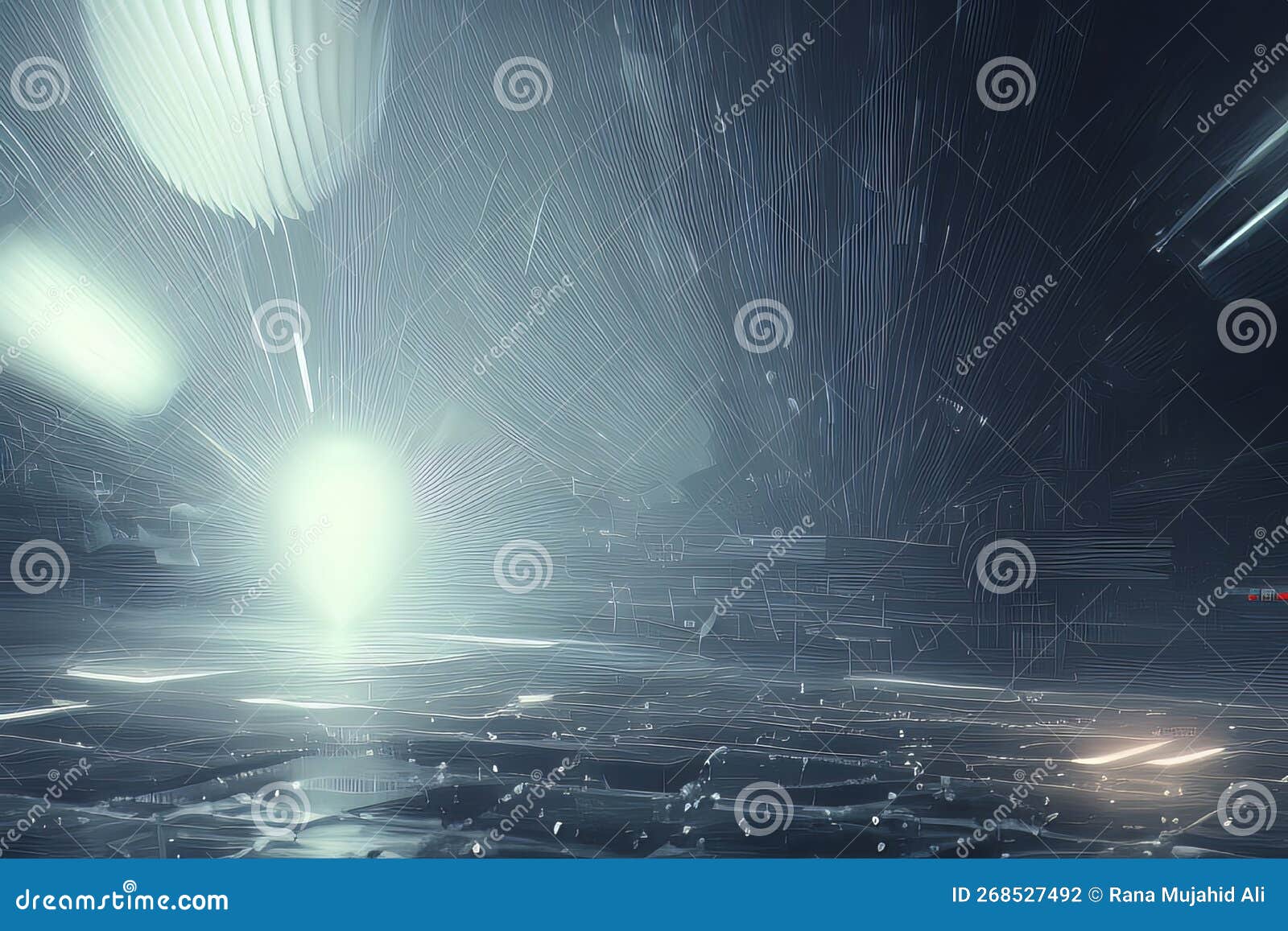 Abstract Background with Large White Fluted Sphere Render Realistic ...