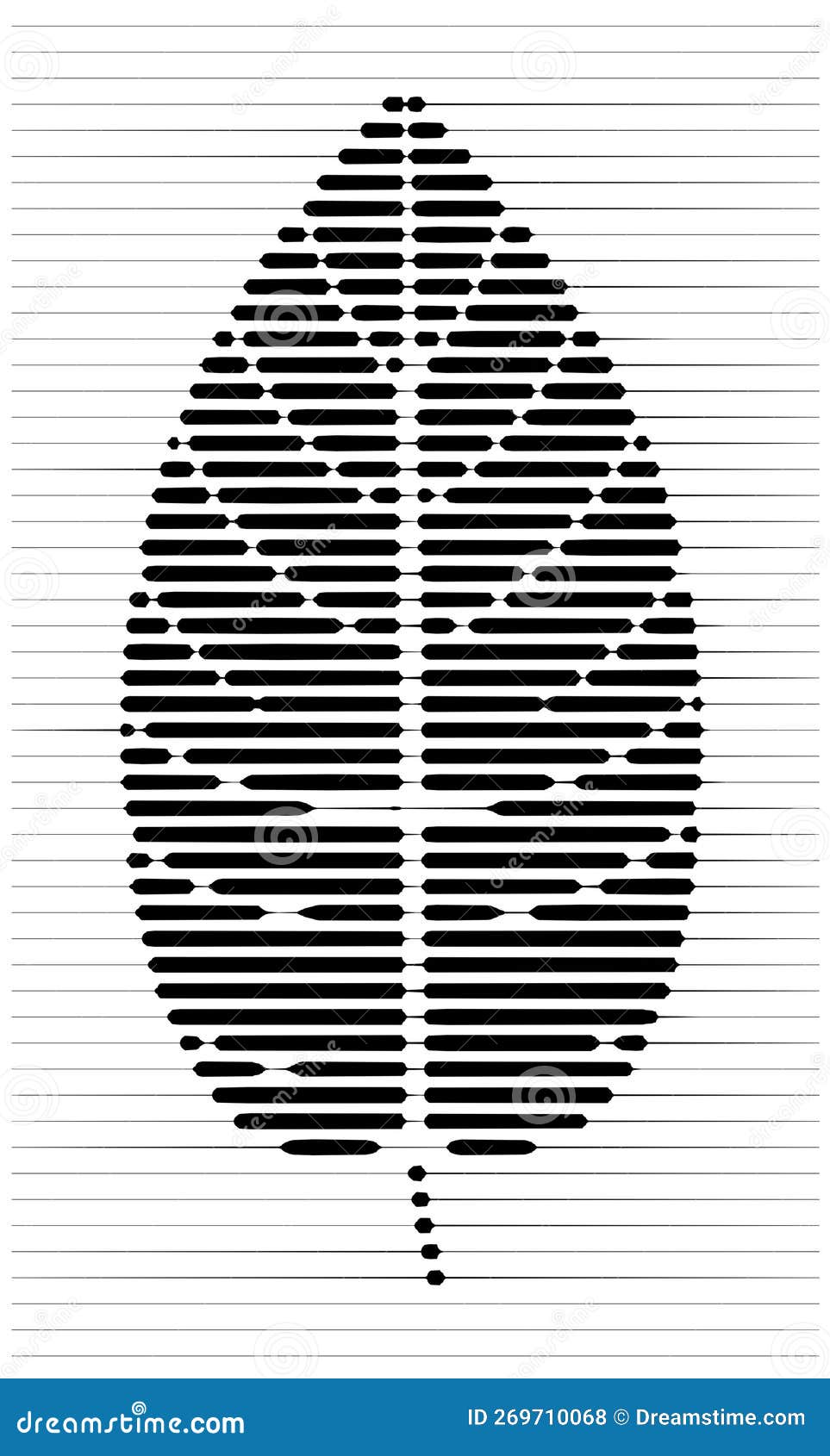 Abstract Background with Leaf Shapes Stock Illustration - Illustration ...