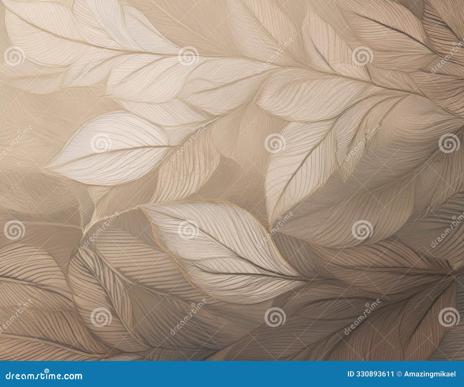 Abstract Background with Leaf Textures Layered Transparency Creating ...