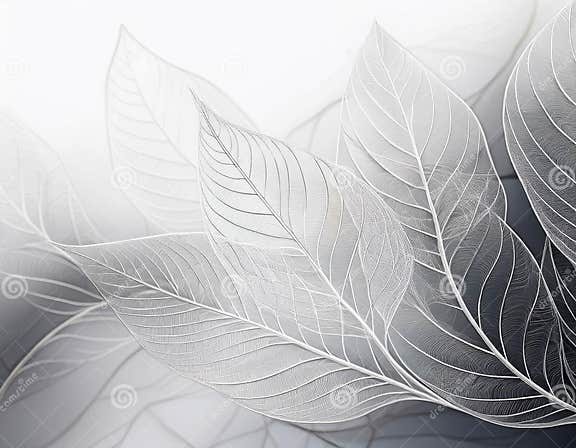 Abstract Background with Leaf Textures Layered Transparency Creating ...