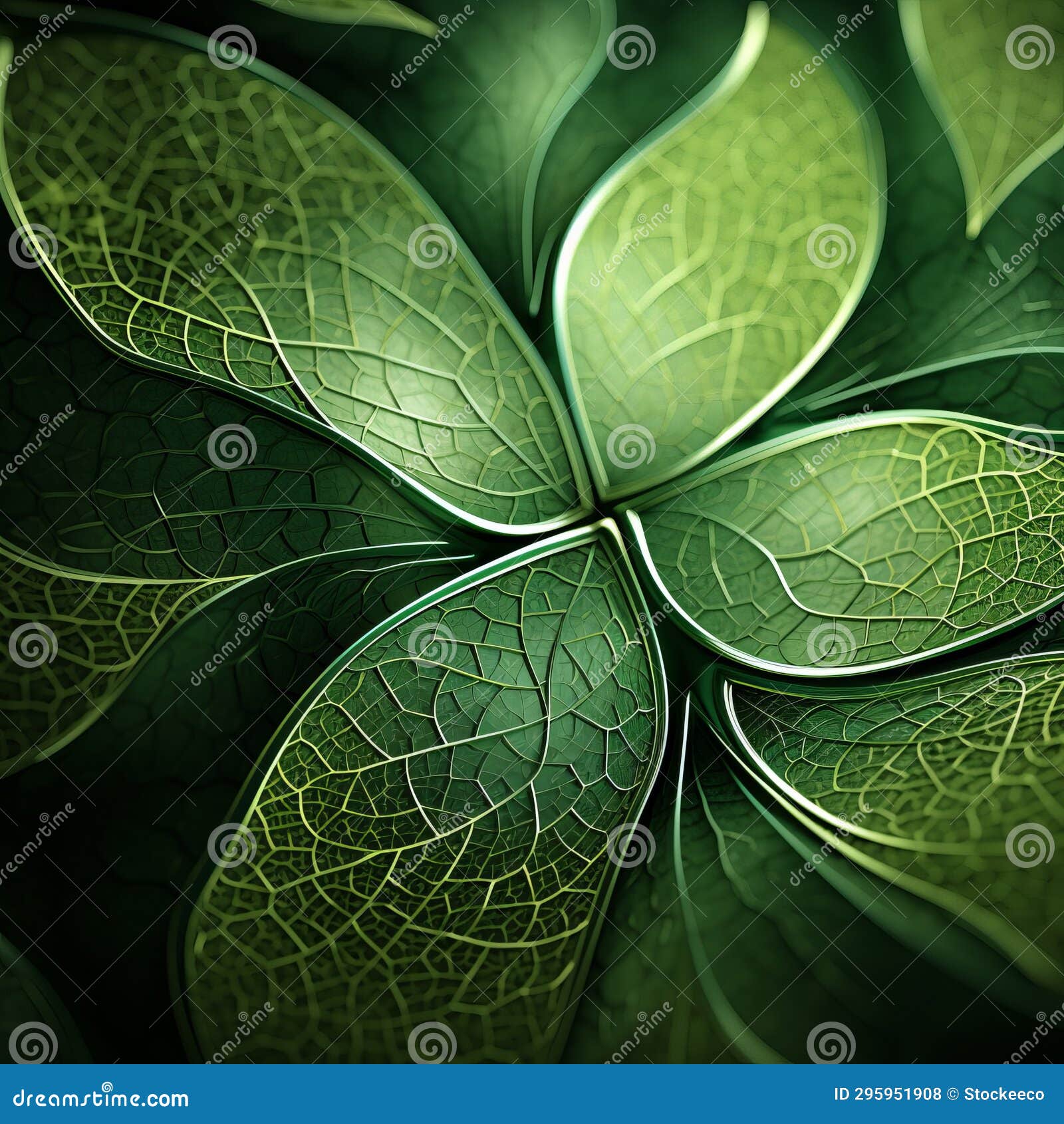 Realistic Hyper-detailed Leaf Wallpaper Inspired by Biomimicry Stock ...