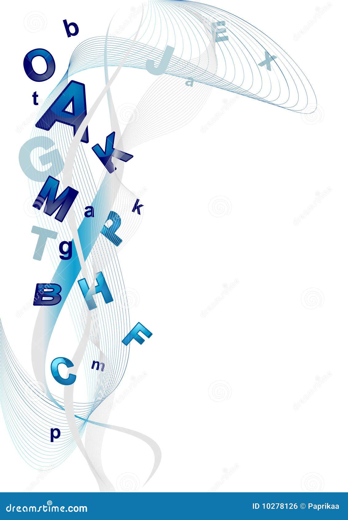 Abstract Background with Letters Stock Vector - Illustration of ...