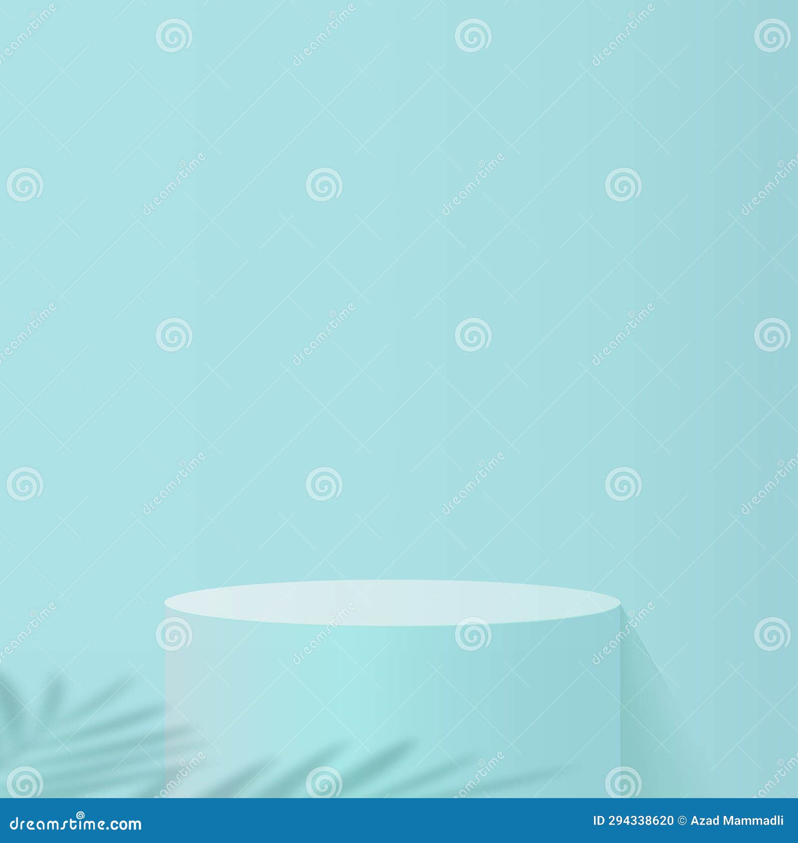 Abstract Background with Light Blue Color Geometric 3d Podiums. Vector ...
