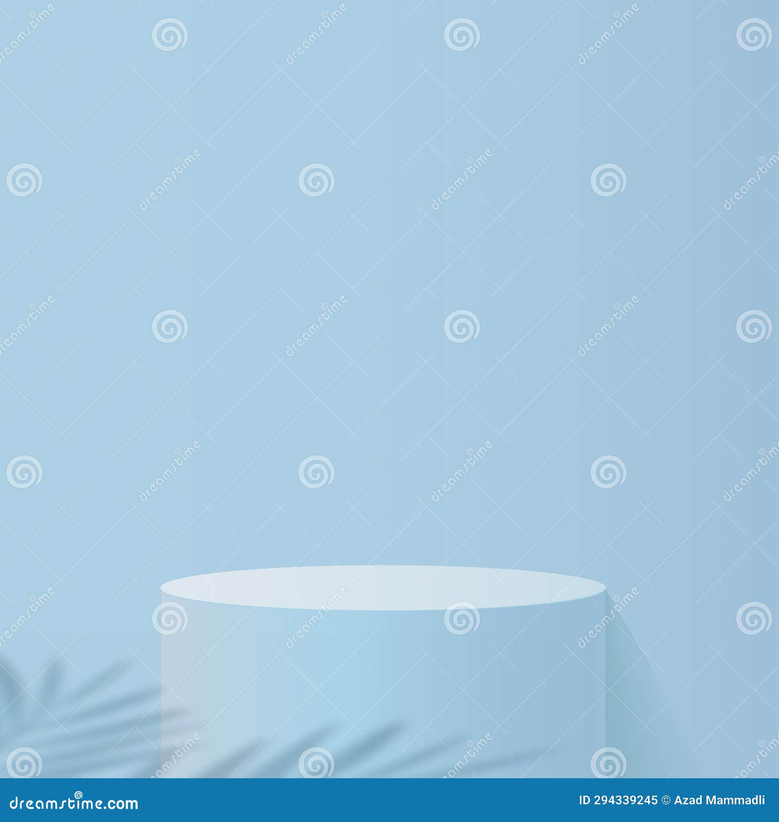 Abstract Background with Light Blue Color Geometric 3d Podiums. Vector ...