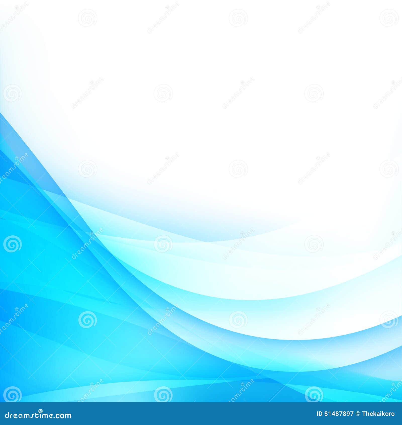 Abstract Background Light Blue Curve and Wave Element Vector Ill Stock ...