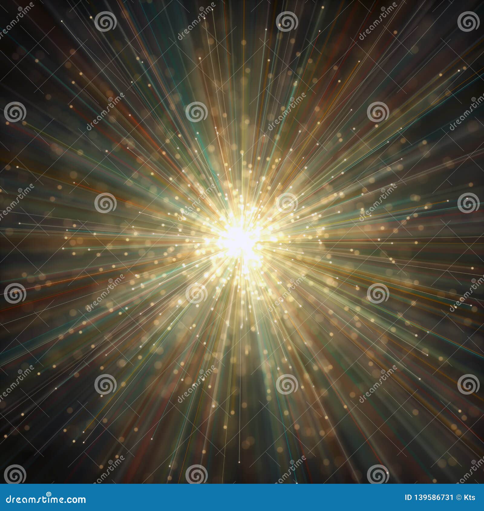 Abstract Background Light Colorful Explosion Stock Image - Image of ...