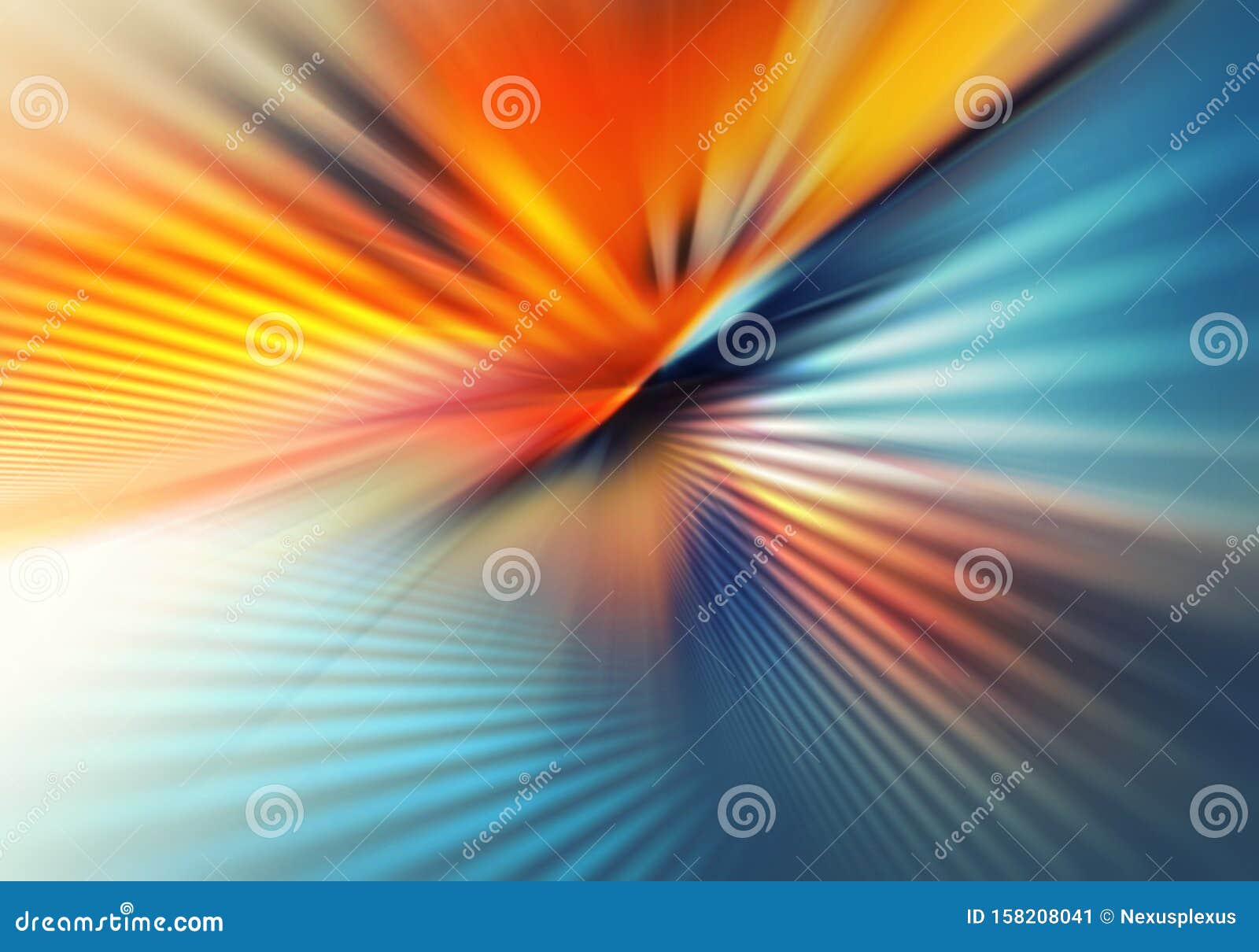 Abstract Background with Light and Crossed Lines of Light Spreading in ...