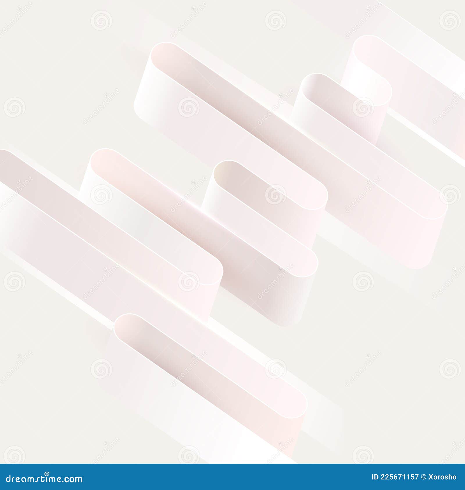 Abstract Background. Light 3D Tape on White Background Stock Vector ...